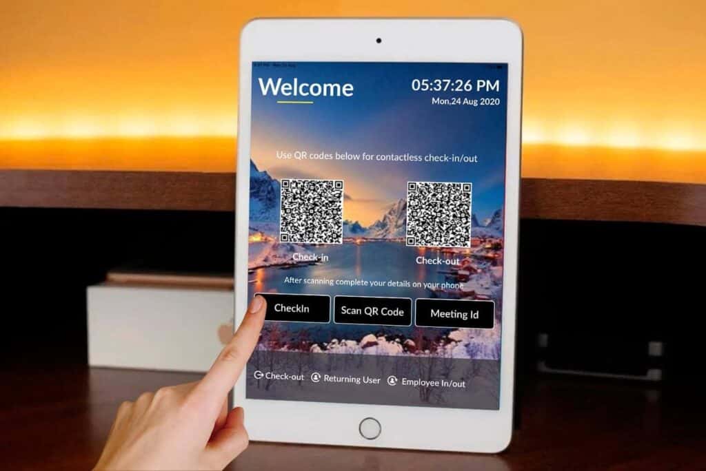 Visitor Management Kiosk | Self Check in Kiosk | Ezy Signin
